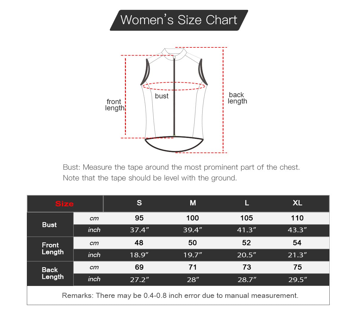 CATENA Space Cotton Women Cycling Vest Lightweight Puffer Warm Sleeveless Jacket Windbreaker Waterproof Coat