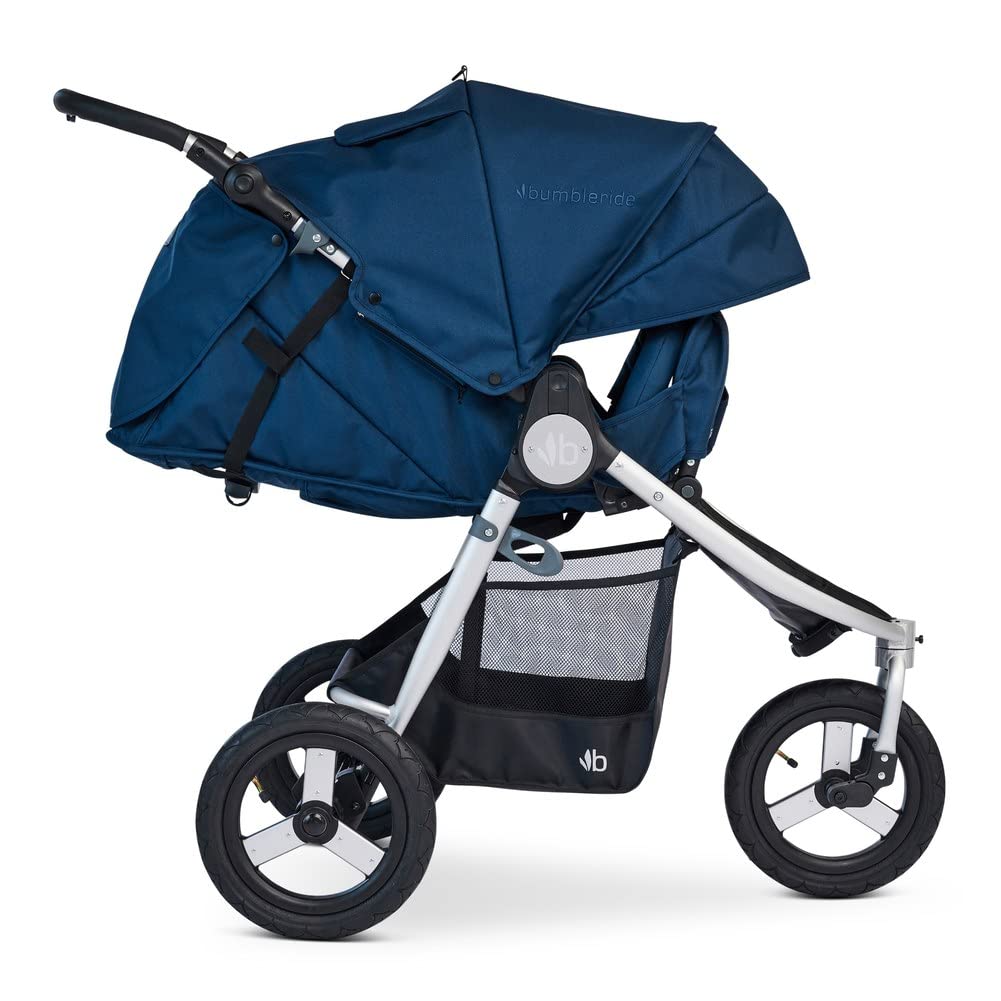 Bumbleride Indie All-Terrain Stroller | Lightweight | Eco-Friendly | Infant Ready Adjustable Seat | Easy, Compact Fold | All-Wheel Suspension (Indie Single 2022, Maritime)