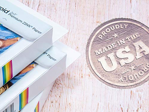 Polaroid 2x3 inch Premium Zink Photo Paper (100 Sheets) Compatible with Polaroid Snap, Snap Touch and Zip.