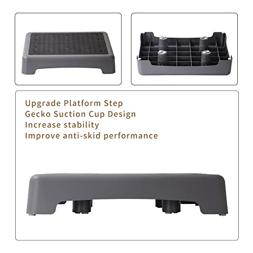 Fotree One Step Stool, Non-Slip Mobility Step Platform for Senior & Adults, Safety Step Platform for Stair, Car, Bed, Chair, Shower, Bathtub, Outdoor, 3.5 Inch High Rise Stairs 440 Lbs Capacity