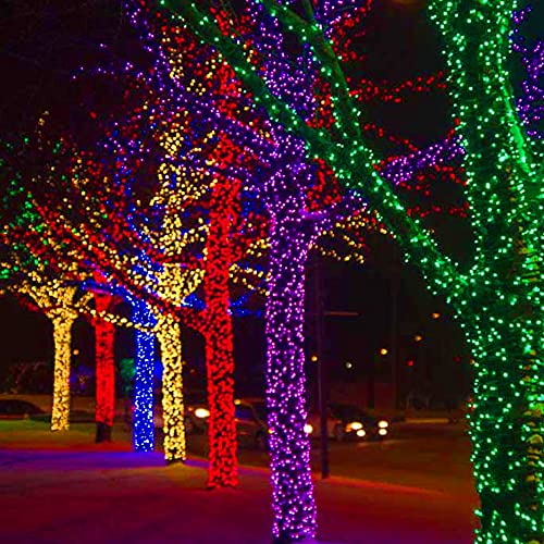 Dazzle Bright Christmas String Lights, 100 LED 33 FT Connectable Fairy Lights with 8 Modes, Waterproof Christmas Decorations for Indoor Outdoor Holiday Party Home Tree Decor (Green)