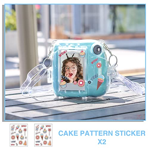 WOGOZAN Accessories for Fujifilm Instax Mini 7+ Plus Instant Camera Bundle kit Includes Mini 7+ Clear Case/Photo Album/Picture Frames/Selfie Mirror/Magnetic Frames/DIY Stickers and Other Accessories