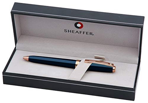 Sheaffer Prelude Cobalt Blue Ballpoint Pen with Rose-Gold Tone Trim