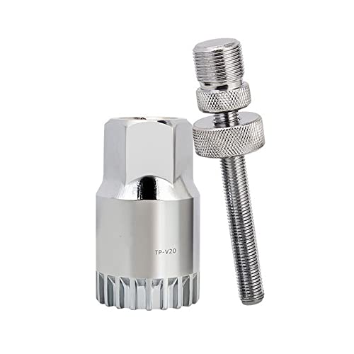 Bike Bottom Bracket Tool Bicycle Bottom Bracket Remover 20 Teeth Square Hole Spline Repair Wrench Mountain Road Bike Spanner Wheel Puller Removal Tools Bicycle Bottom Bracket Removal Tool