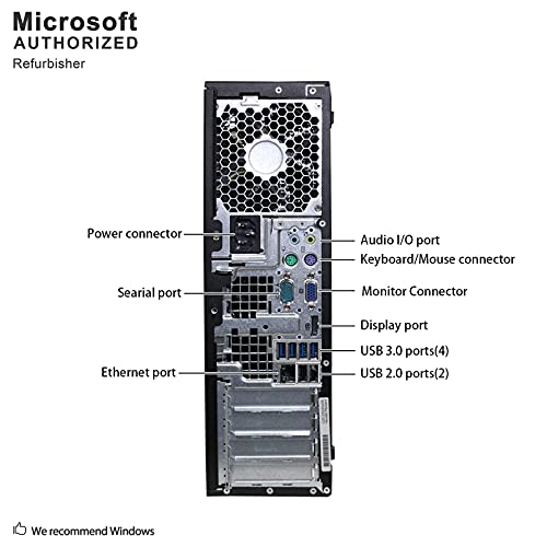 HP Elite 8300 Business Desktop, Intel Quad Core i7 3770 3.4Ghz, 32GB DDR3 RAM, 2TB Hard Drive, DVDRW, Windows 10 Home (Renewed)
