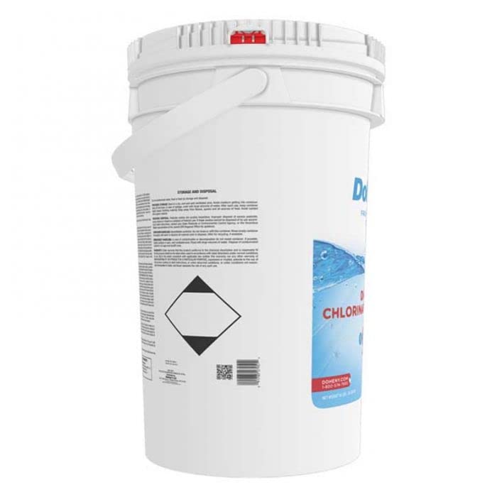 Doheny's Di-Chlor Granular Chlorine | Pro-Grade 3-in-1 Pool Chlorine Granules Sanitizer, Shock and Algaecide! | Fast-Dissolving | Highly-Concentrated 56% Available Stabilized Chlorine | 50 LB Bucket