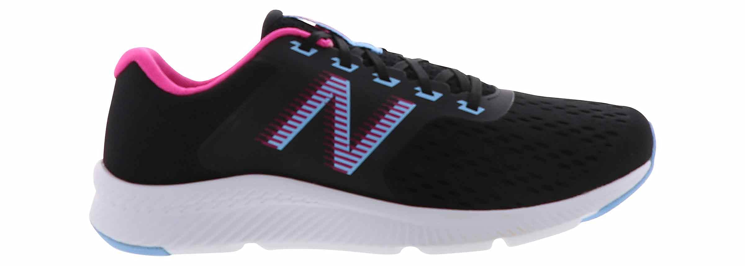 New Balance Women's DRFT V1 Running Shoe, Black/Peony/Team Carolina, 9.5 Wide