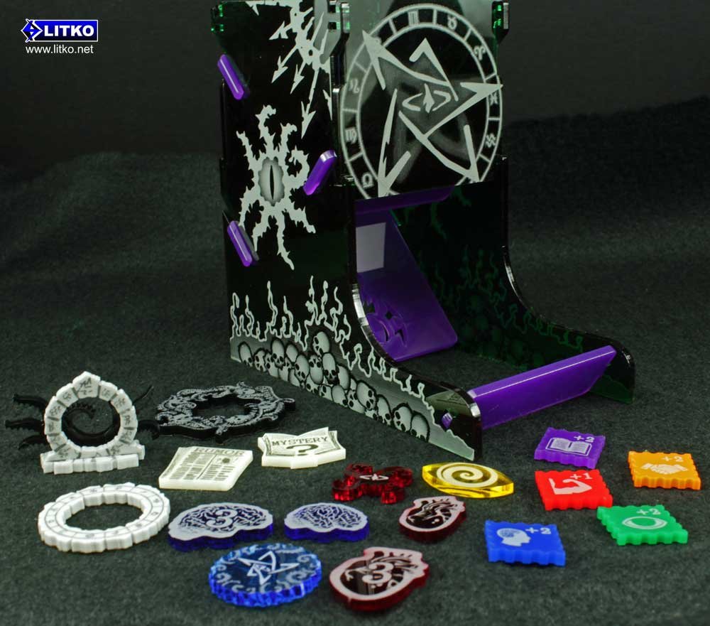 LITKO Cthulhu Dice Tower | Dice Roller | Dice Tumbler | Dice Boot | Compatible with Arkham Horror and Eldritch Horror