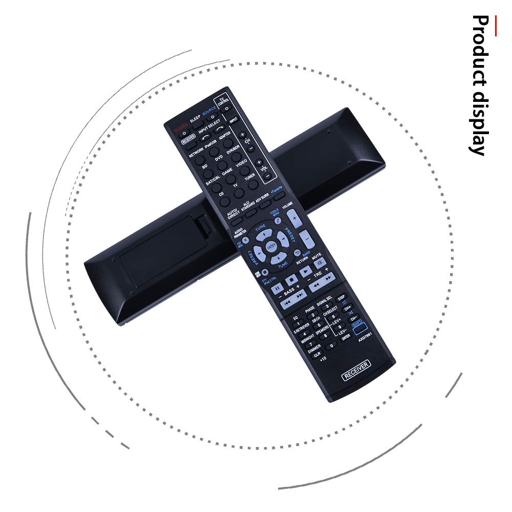 New AXD7661 Replace Remote fit for Pioneer VSX-822-K VSX-1022-K Receiver AV A/V Audio/Video Receiver