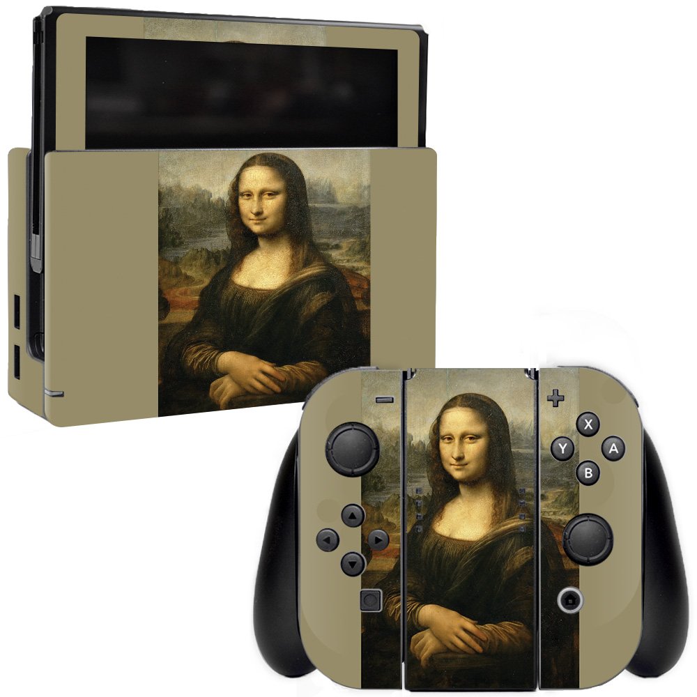 MightySkins Skin Compatible with Nintendo Switch - Mona Lisa | Protective, Durable, and Unique Vinyl Decal wrap Cover | Easy to Apply, Remove, and Change Styles | Made in The USA