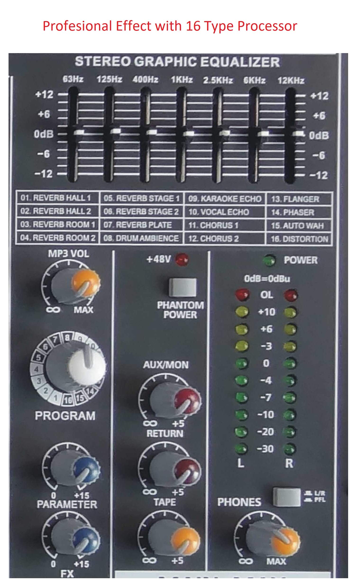 GTD Audio 10 Channel Professional Powered Mixer Power Amplifier, DJ Amplifier, USB, EQ, Effect
