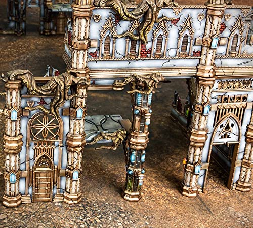 Rampart Modular Terrain Eternal Cathedral Core Set - Unpainted Fully Customizable Scaled Tabletop Terrain by Archan Studio - for Kids and Adults Ages 14+