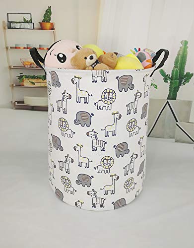 MAIZMZ Large Waterproof Storage Bin Lightweight Organizer Basket for Laundry Hamper Toy Bins Gift Baskets Dirty Clothes College Dorms Kids Bedroom Bathroom(Animals)