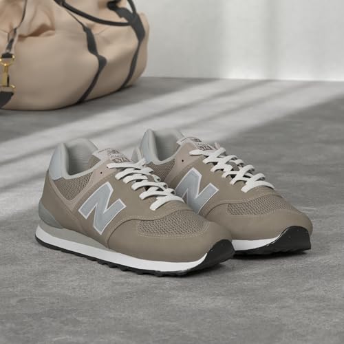 New Balance Women's 574 Core Sneaker, Grey/White, 7.5