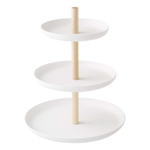 Yamazaki Home 3-Tier Food Serving Stand - Appetizer & Dessert Tray Party Organizer