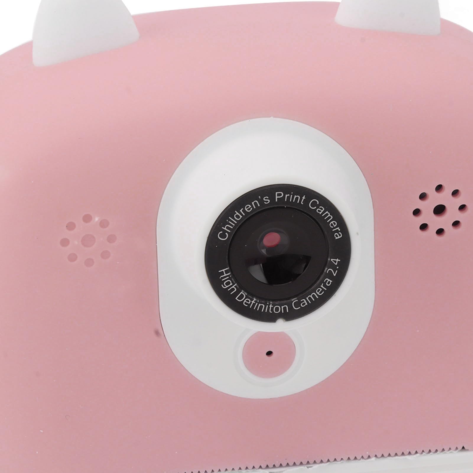 Camera, ABS Silicone Auto 2.4in 6 Filter Effects Kids Digital Camera 1080P Front and Rear Lens with Home Kits (Pink)