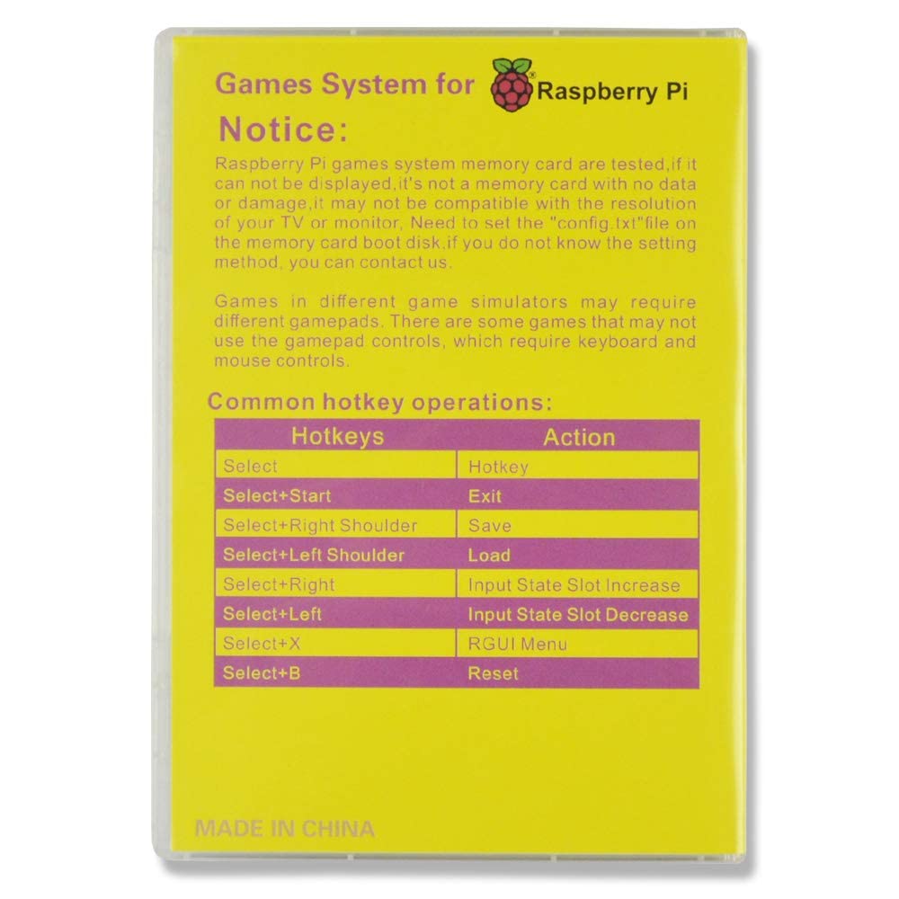 Raspberry 3B 3B+ Compatible Game Card 128GB Loaded More Than 8000 Stand-Alone Games Retro Arcade Games and 3D Video Preview Plug and Play in Emulation Simulation RETROPIE’s Simulation Game