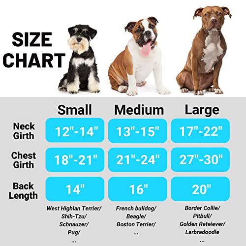 IPRAVOCI Dog Sweater for Small Medium Large Dog - Reflective Warm Fleece Knitwear Pullover Dog Clothes for Winter Fall