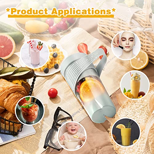 Portable blender for shakes and smoothies,Personal blender, 20000r/m, 16 oz Traveling Fruit Veggie Juicer Cup With 7 Blades, Portable Blender USB Rechargeable