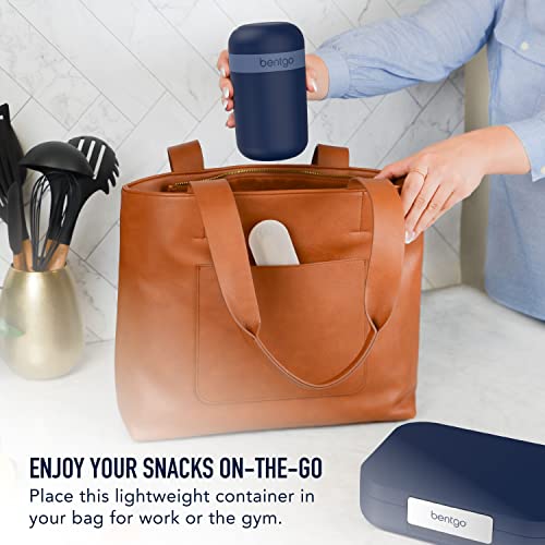 Bentgo® Modern Bento-Style Lunch Box Set With Reusable Snack Cup (Navy)