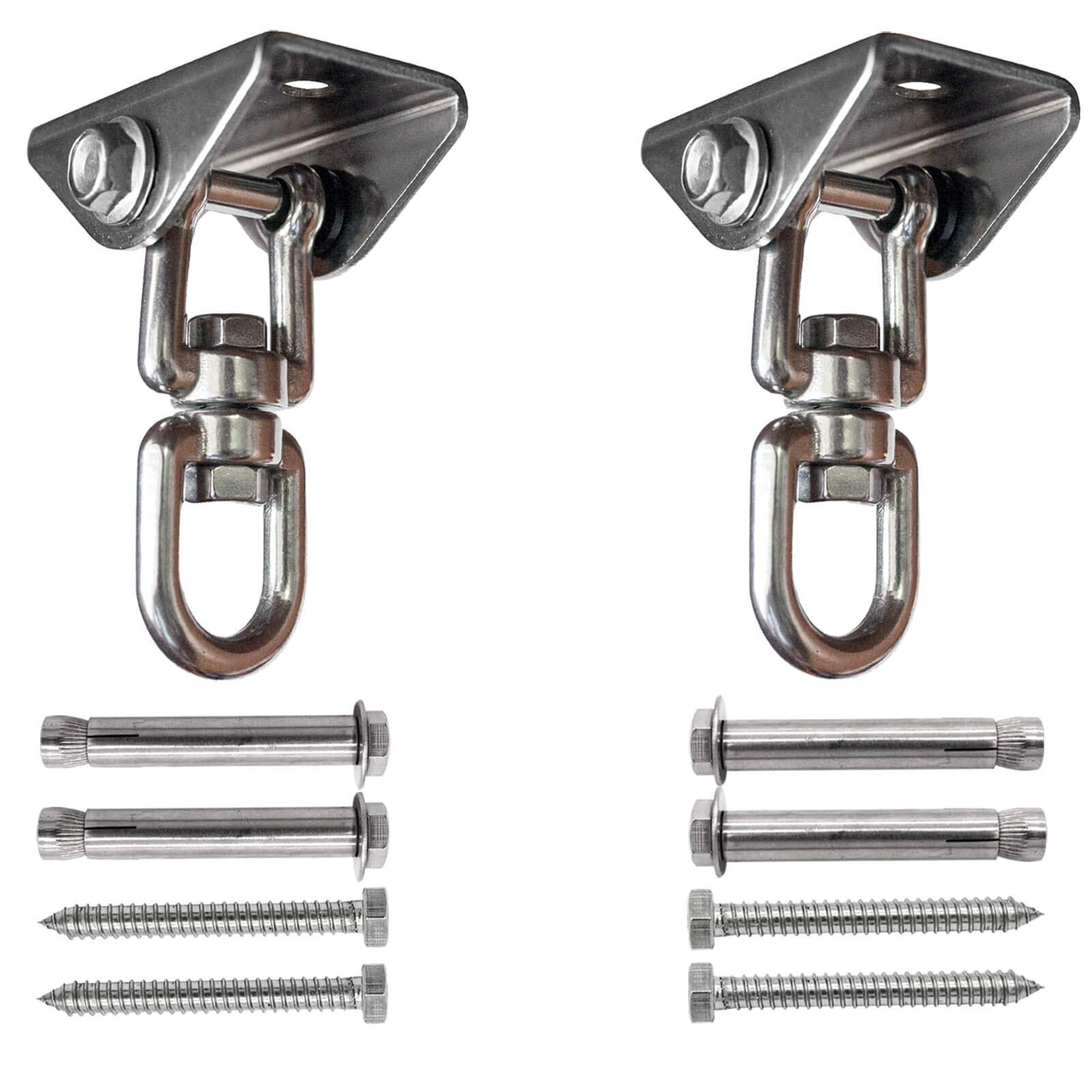 BLASCOOL Swing Hangers Heavy Duty Hook - 2000Lbs Capacity 360°Swivel with 4 Screw for Concrete Wooden Hanging Hardware for Hammock Chair Yoga Gym Trapeze Hammock (2 Sets