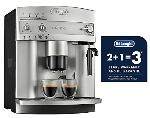 De'Longhi ESAM3300 Magnifica Super Automatic Espresso & Coffee Machine, Silver