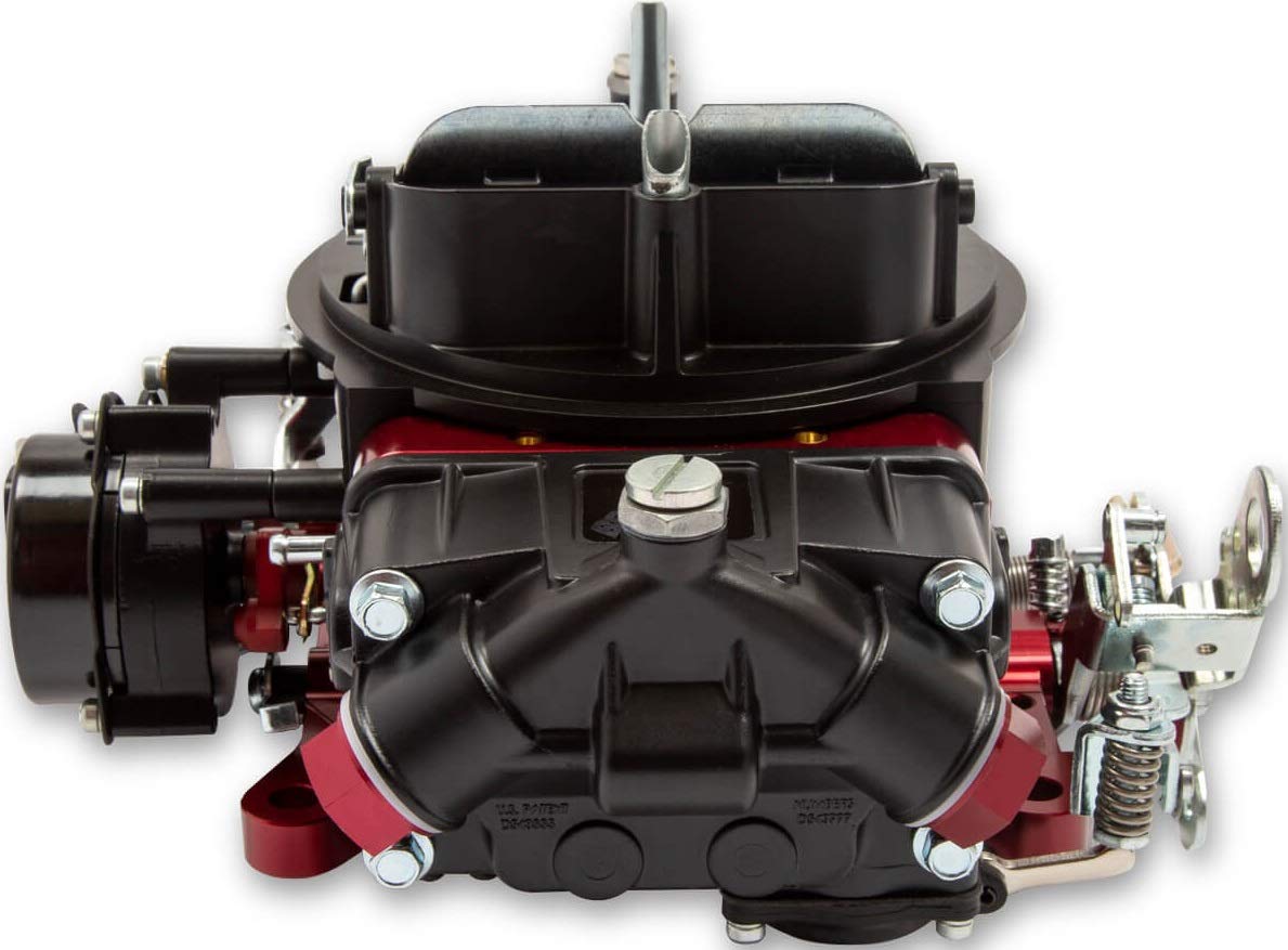 NEW HOLLEY 600 CFM QUICK FUEL BRAWLER STREET CARBURETOR,RED BILLET BLACK FINISH,MECHANICAL SECONDARIES,ELECTRIC CHOKE,4150 MODEL,COMPATIBLE WITH GASOLINE