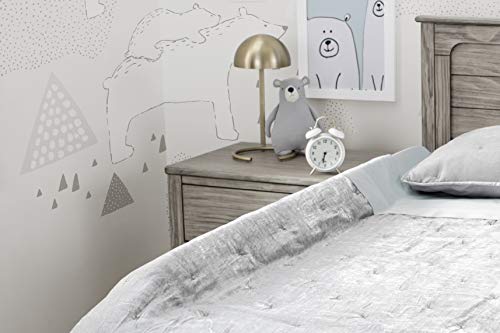 Serta Perfect Sleeper Extra Long Foam Bedrail - Guardrail for Toddlers & Kids with Water-Resistant, Non-Slip & Machine Washable Cover - 1pk, White