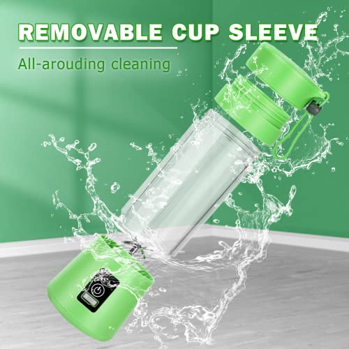Portable Blender for Shakes and Smoothies,6 Blades Juicer Cup for USB Rechargeable,Personal Blender with One Touche Operation,Blender Shake Smoothie for Kitchen,Travel and Sport