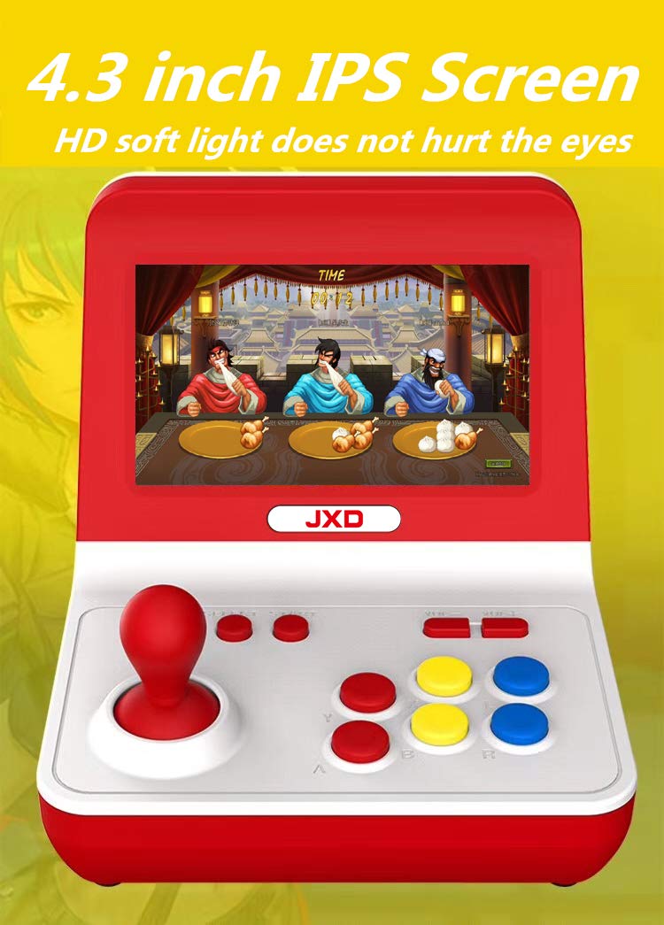 New JXD classic nostalgia big rocker retro Multiplayer mini arcade console Dual-core 32GB build in 9000 games more than 10 simulators such as mame/CPS/arcade mp3 mp4