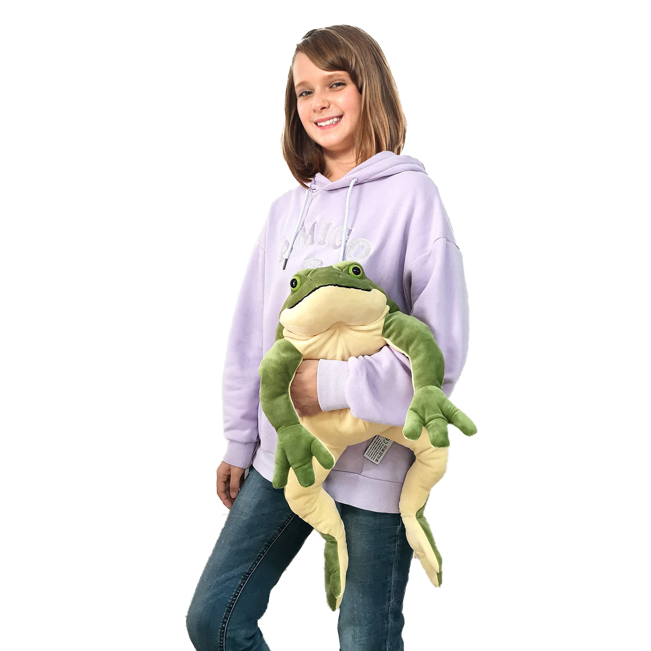 Ice King Bear Plush Giant Frog Stuffed Animal Soft Toy, 22 Inches Large, Green