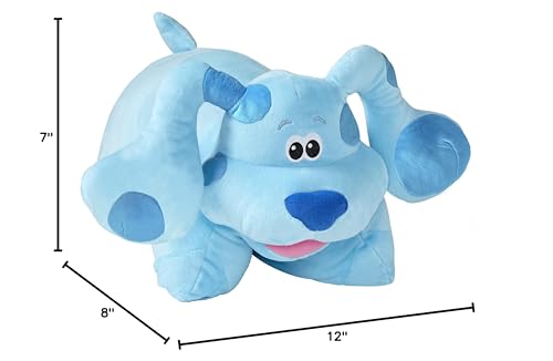 Pillow Pets Blue's Clues 16” Stuffed Animal Dog - Nickelodeon Blue Plush