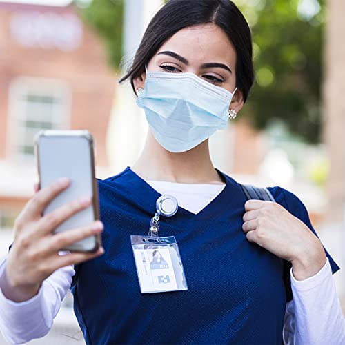 CYCN Blue Disposable Face Masks 60 Pack, 3 Ply Non-woven Disposable Masks with Elastic Earloop, Face Mask Disposable for adults for Daily Use, School, Home