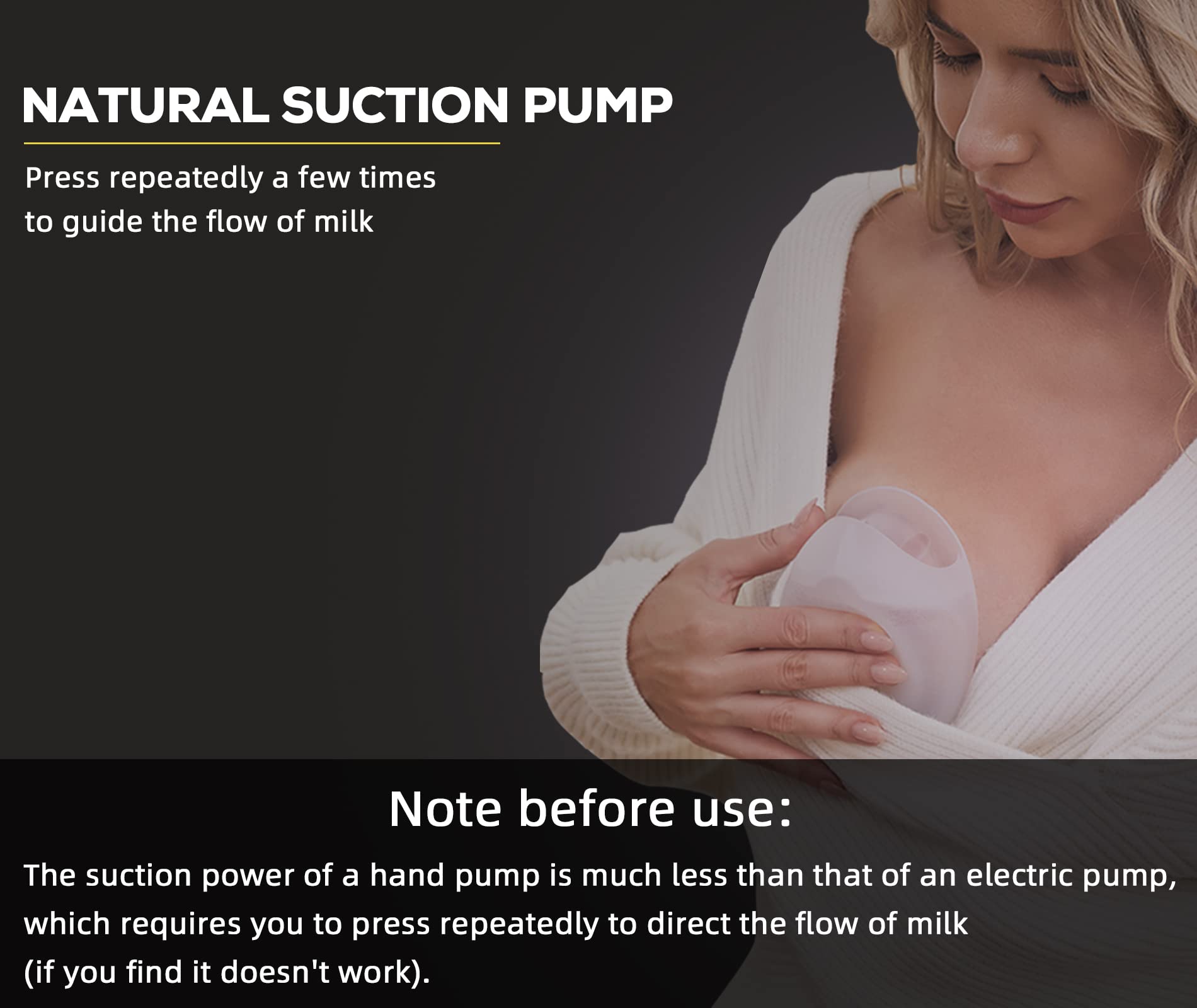 Breast Milk Catcher for Breastfeeding with Pumping Function︱4 oz Capacity Milk Saver︱Breast Shells Milk Collector︱Kick-Proof, Soft, Light︱Hands-Free, Portable︱Hand Pump, Protective Case (2Pcs)