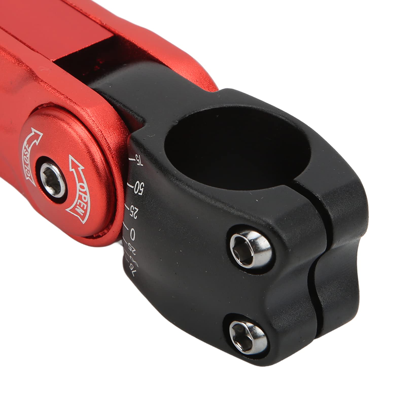 Bike Stem, Comfortable Riding Heavy Duty Reduce Pressure Adjustable Handlebar Extender Aluminum for Road Bike(31.8 * 110)