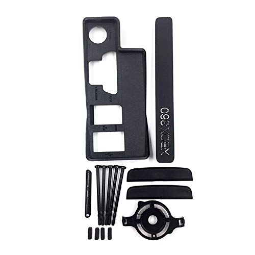 New Replacement Top Upper & Bottom Cover Full Housing Shell Case Cover with Kits for Xbox 360 Slim Console Black