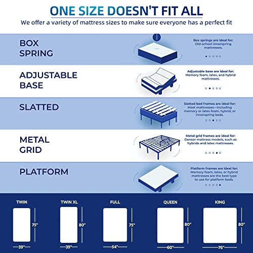 elitespace Queen Size Mattress,10 Inch Grey Memory Foam Hybrid Queen Mattresses in a Box,Individual Pocket Spring Breathable Comfortable for Sleep Supportive and Pressure Relief, CertiPUR-US.