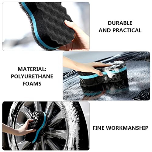 FAVOMOTO 1 pc Kitchen Car Wash Brush Home Multi Auto Scratch Pad - Tool Vehicle Sponges Honeycomb for Non- Scrubber Sponge Functional Large Window Cleaning Non-Scratch Handy Shaped