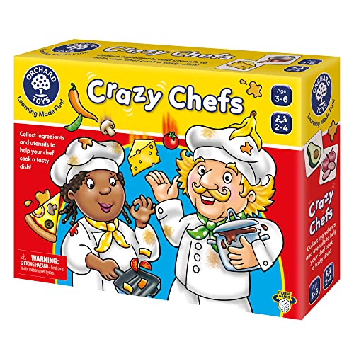 ORCHARD TOYS Moose Crazy Chefs Game. Help Make a Meal in This Tasty Matching Game. for Ages 3-6 and 2-4 Players