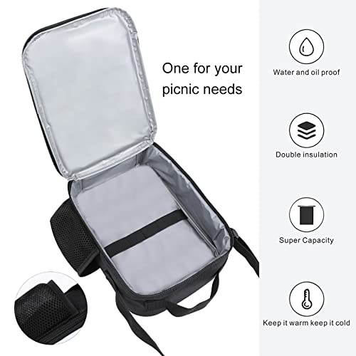 FDASLJ African American Black Girl Backpack 3 in 1 Book Bag Daypack with Lunch Bag/Box Pencil Case