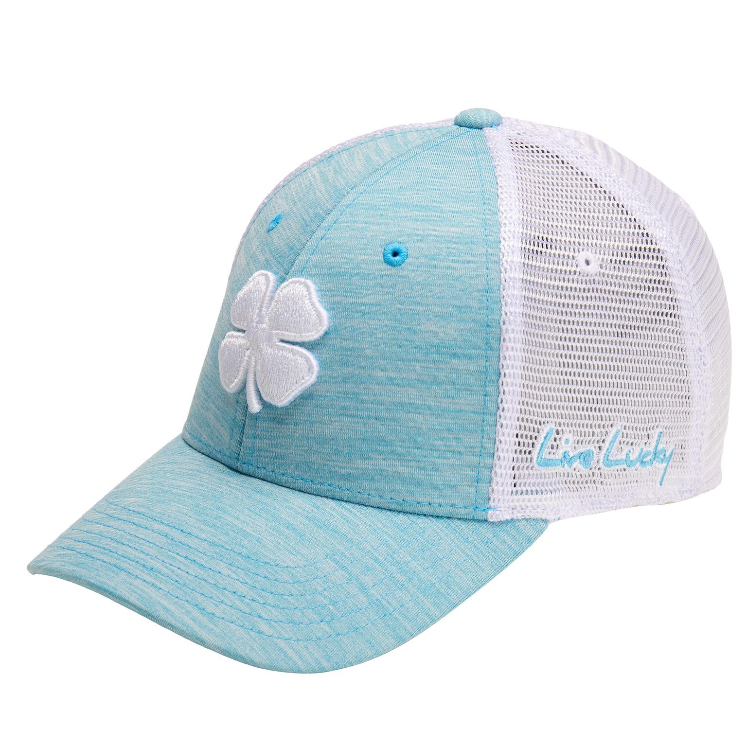 Black Clover Perfect Luck 6 Hat White Clover/Light Blue SM/MD