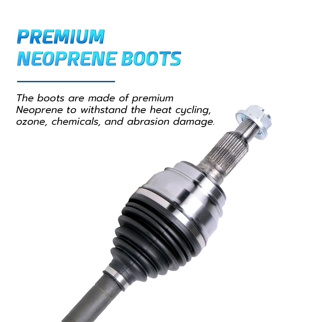 Bodeman - Pair (2) Front CV Axle Shaft Assembly for 4WD 1999 2000 2001 2002 2003 2004 2005 2006 Chevy Silverado 1500/ GMC Sierra 1500/ Tahoe/Yukon/Escalade