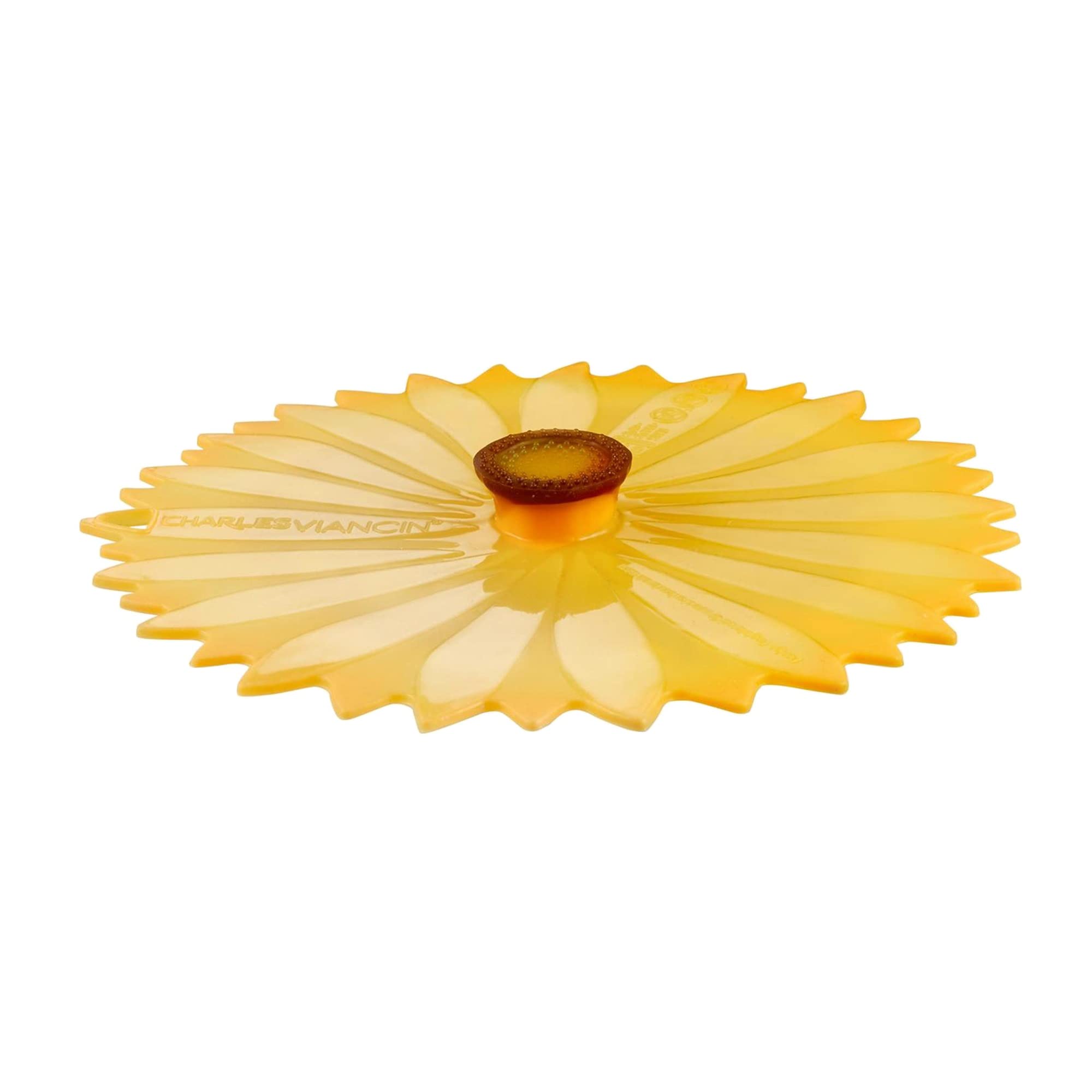 Charles Viancin - Sunflower Lid Gift-Box - Set of 4 Silicone Lids for Food Storage and Cooking - 11''/28cm + 9''/23cm + 6''/15cm + 4''/10cm - Airtight Seal on Any Smooth Rim Surface