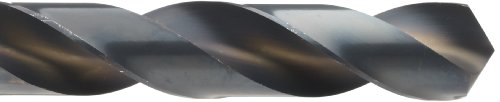 Chicago Latrobe - 53140 110 High-Speed Steel Taper Shank Drill Bit, Black Oxide Finish, #2 Morse Taper Shank, 118 Degree Conventional Point, 5/8" Size