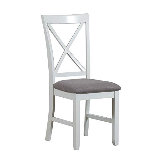 Powell Furniture Jane Side, Antique White Dining Chair,