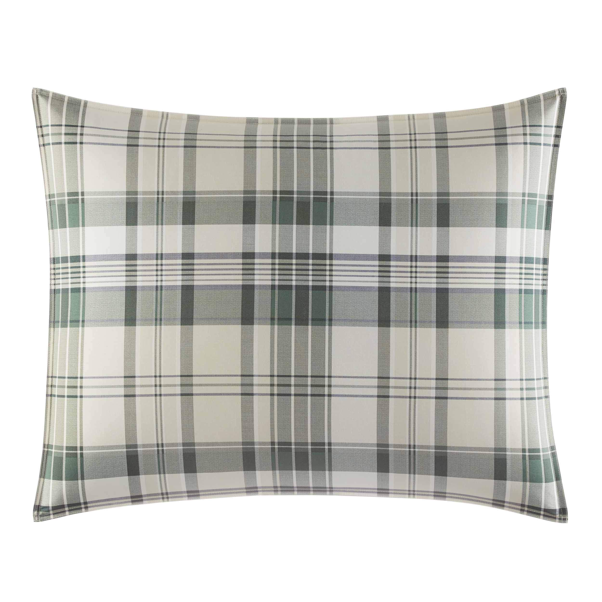Eddie Bauer - King Duvet Cover Set, Cotton Reversible Bedding with Matching Shams, Plaid Home Decor for All Seasons (Timbers Evergreen, King)