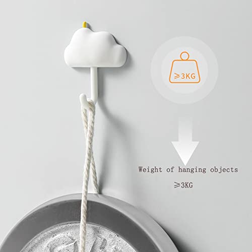 DHDestined Fateful 3 Pcs Adhesive Silicone Stick on Hooks, Multi-Purpose Damage Free Hanging Hooks, Silicone Decoration Hook, Functional Utility Hooks for Kitchen Bathroom Home Office