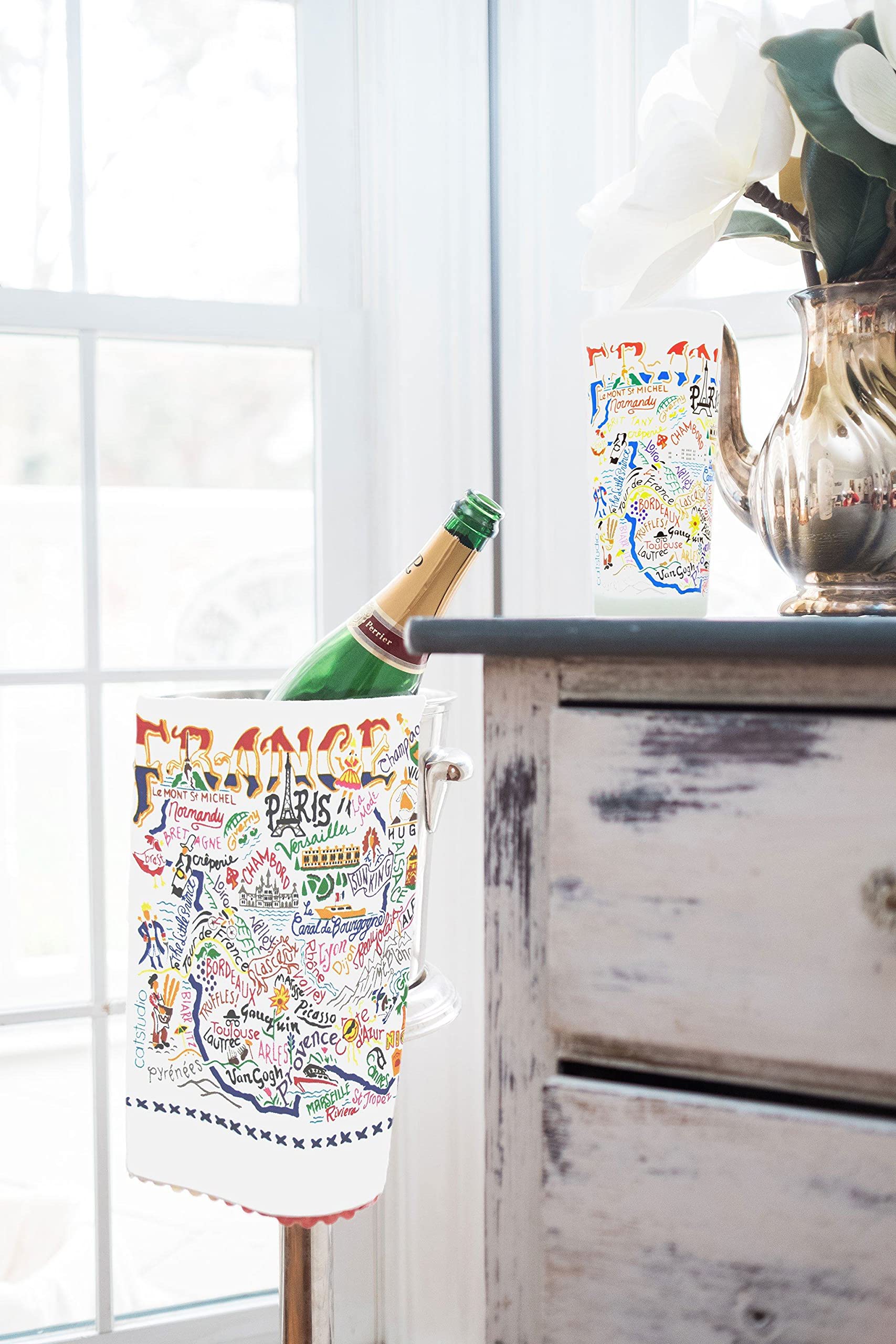 Catstudio France Dish & Hand Towel | Great for Kitchen, Bar, & Bathroom