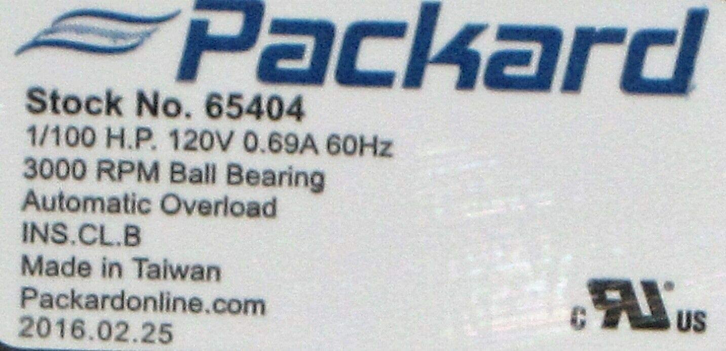 Packard Draft Inducer Furnace Fan Motor 65404 for Intertherm Miller Nordyne
