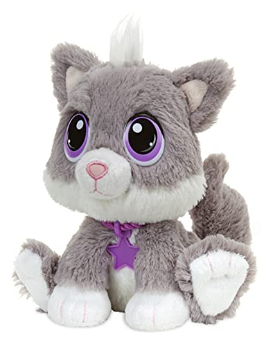 Little Tikes Rescue Tales Babies - Fluffy Kitten | Soft Cuddly Plush Pet Toy with Collar, Tag, Home, Stickers, Activities | Ages 3+